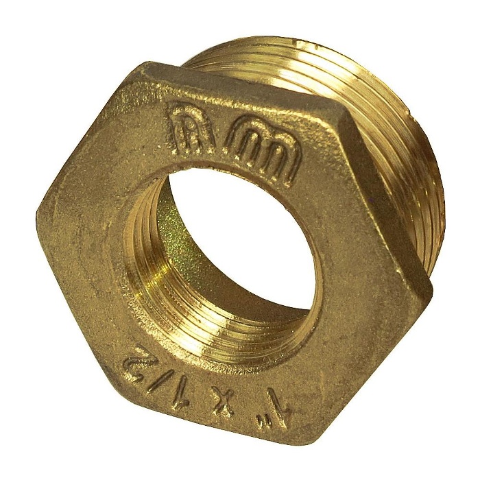 Reducción hexagonal de latón con valona macho - hembra - FIG.241 de 2 ...