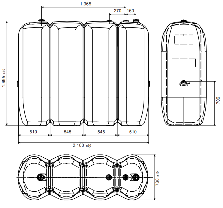 Deposito Modular Bt 2000L